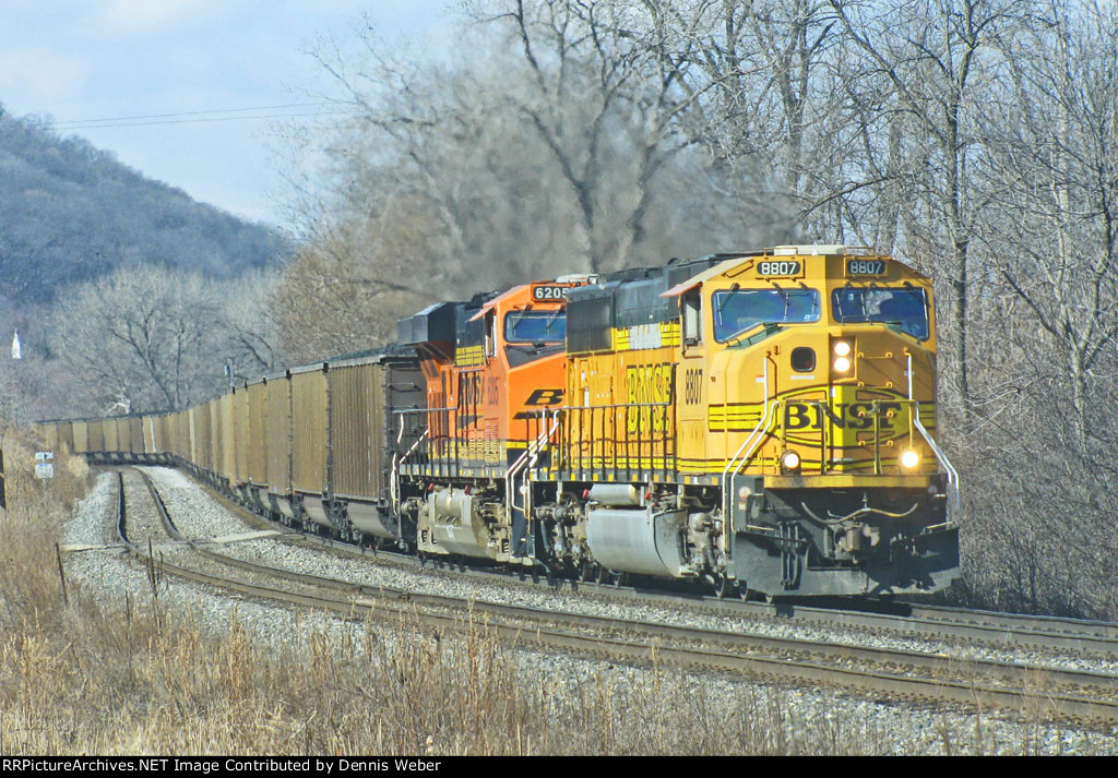 BNSF 8807, CP's River Sub.